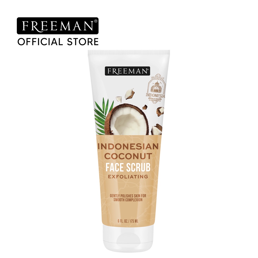 Freeman Beauty Exfoliating Indonesian Coconut Face Scrub 175ml | Shopee ...