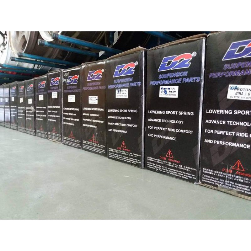D2 Sport Coil Spring Perodua Myvi/Myvi lagi Best/Myvi Icon/Myvi 2018 ...