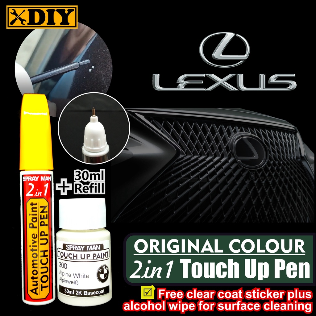 Lexus 2in1 Touch Up Pen Original Colour Automotive Paint | Shopee Malaysia