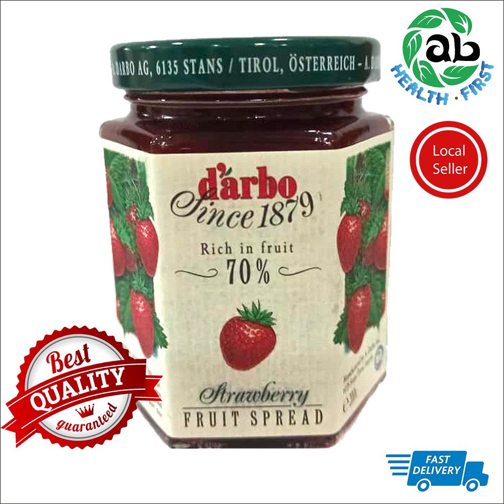 Darbo Strawberry Double Fruit Spread Jam 200g | Shopee Malaysia