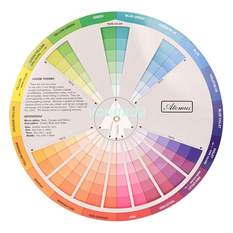 yoo Color Wheel Paper Card Design Color Mixing Wheel Ink Chart Guidance ...