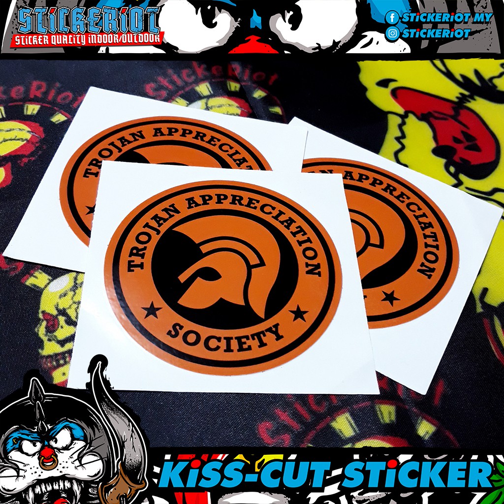 TROJAN APPRECIATION SOCIETY STICKER (1pc) | Shopee Malaysia