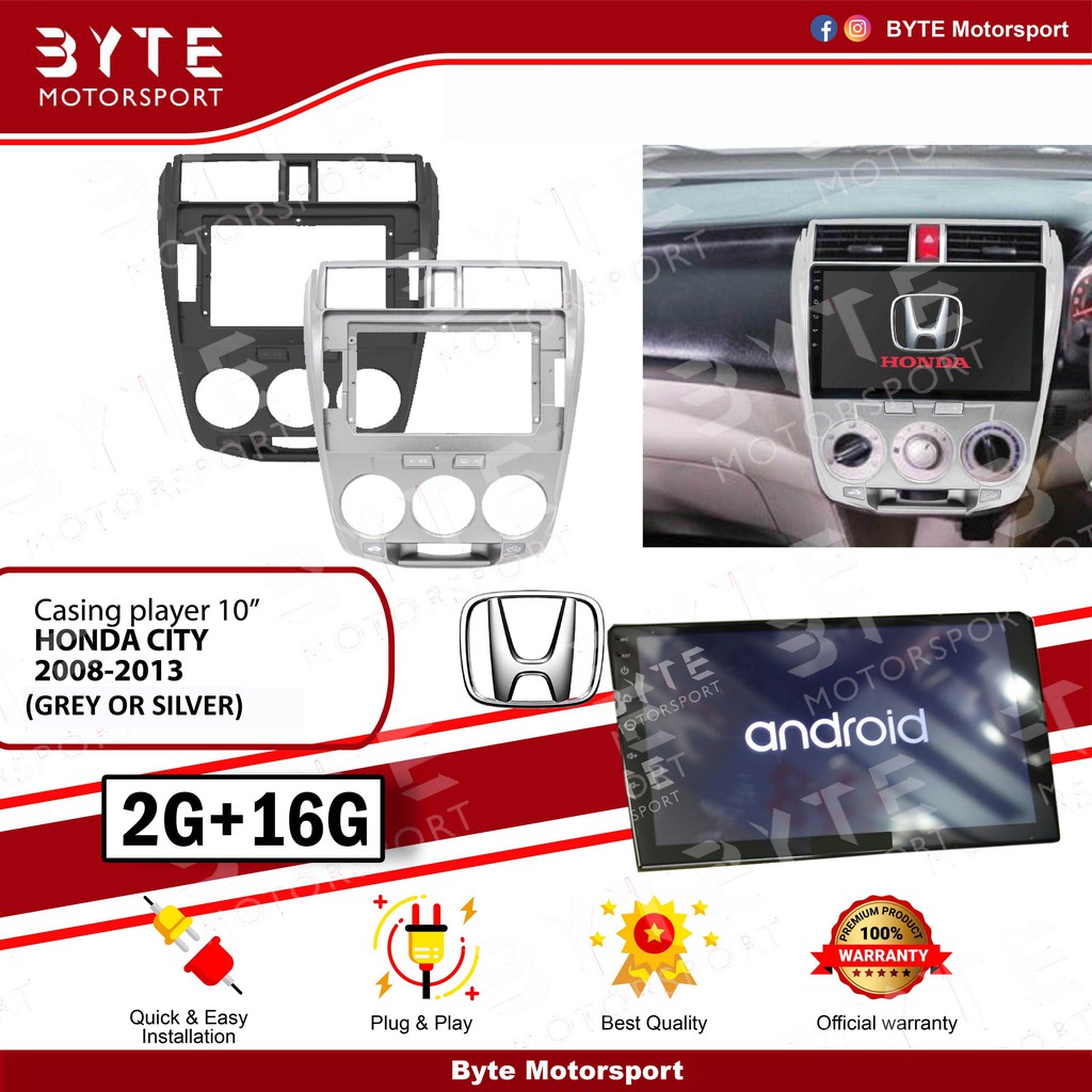 Android 👍Honda City 2008-2013 T3L 2G+16G Android player 👍 FOC Reverse Camera | Shopee Malaysia