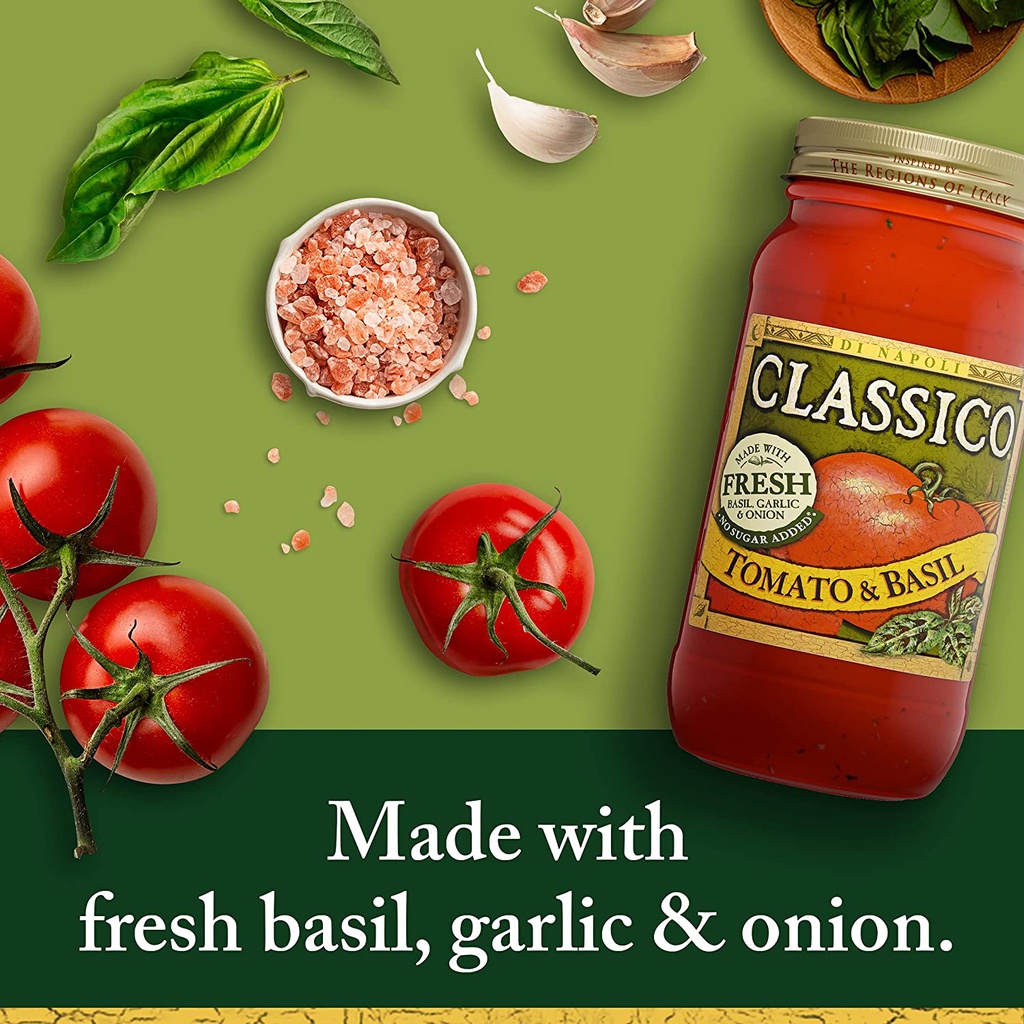 Heinz Classico Tomato and Basil Pasta Sauce (24 oz Mason Jar) | Shopee ...