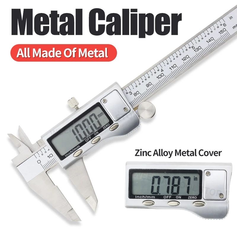 Metal Caliper Digital Vernier Caliper LCD Vernier Caliper full ...