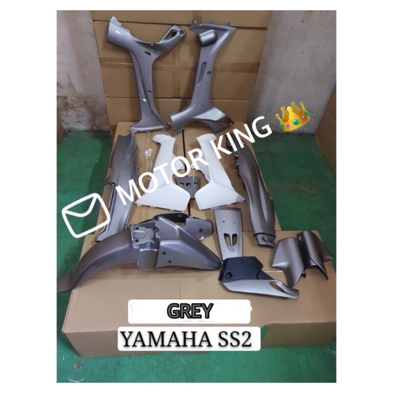 Cover Set OEM Yamaha Y110 SS2 SS TWO ( GREY / SILVER ) | Shopee Malaysia
