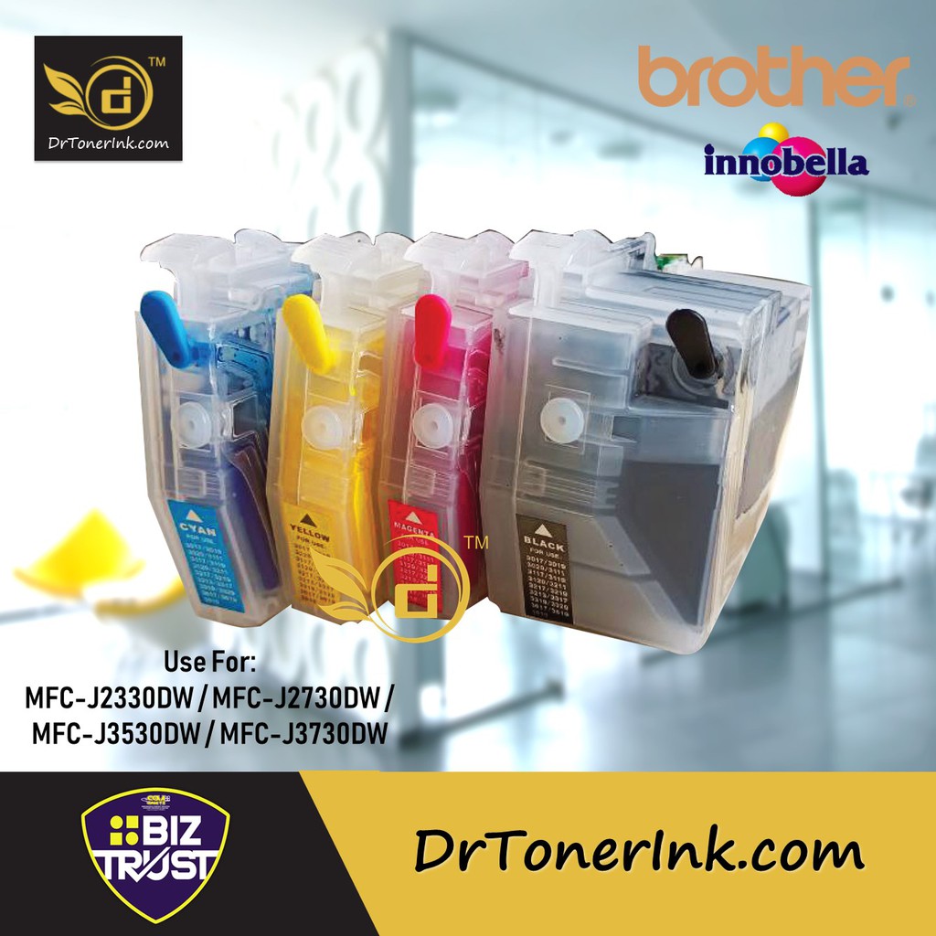 Brother Compatible LC-3619XL LC3619Xl / LC3617 Refillable CISS short OR ...