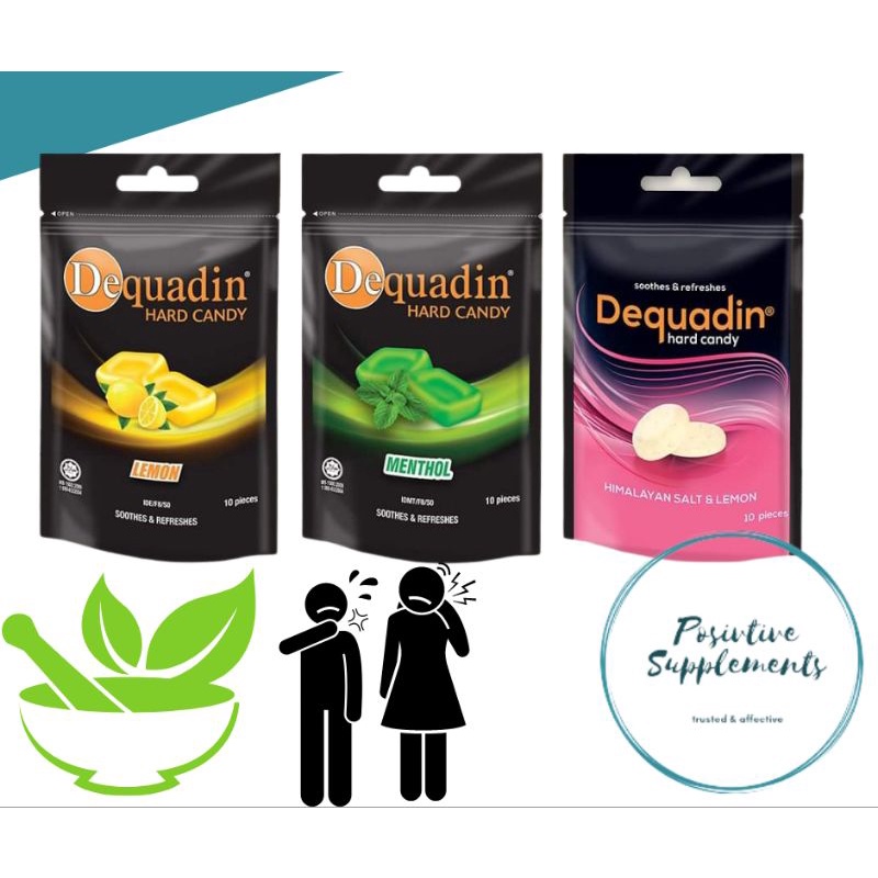 DEQUADIN HARD CANDY 10s Himalayan / menthol / lemon | Shopee Malaysia