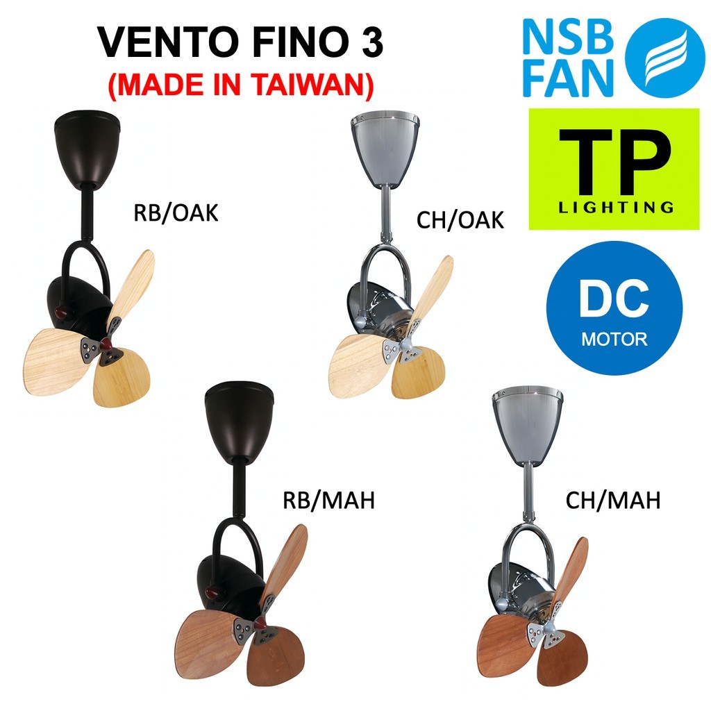 NSB VENTO FINO 3 DESIGNER OSCILLATING SILENT DC CEILING FAN MADE IN ...