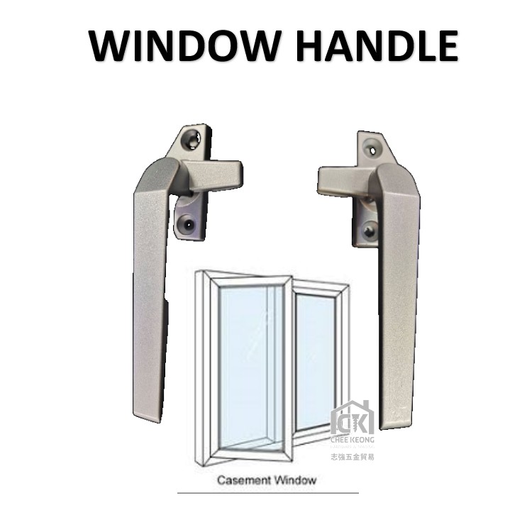 WINDOW HANDLE CASEMENT / PEMEGANG CERMIN TINGKAP / SILVER COLOUR ...