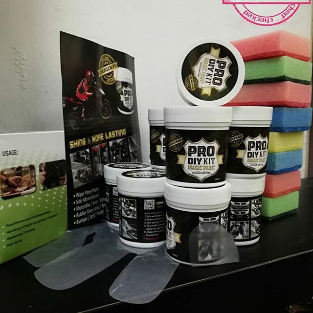 🔥PRO DIY KIT POLISH HITAM FREE SPAN 🇲🇾 BLACK 100ml POLISH NEWS | Shopee ...