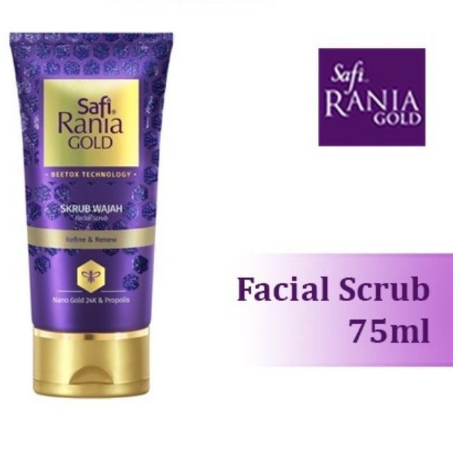 Safi Rania Gold Skrub Wajah/ Face Scrub 75ml | Shopee Malaysia
