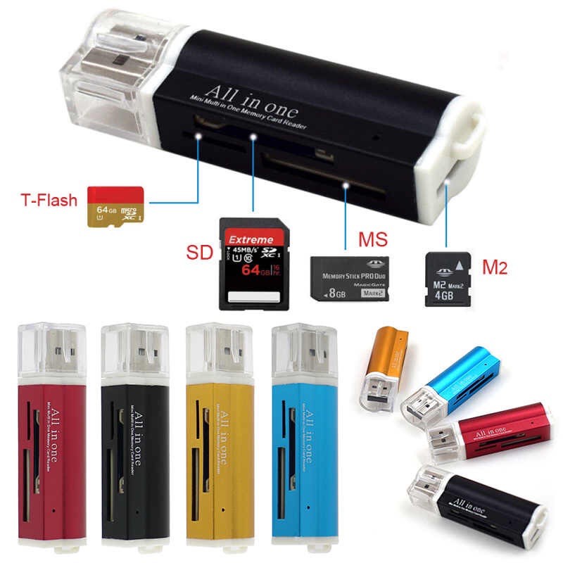 Peripherals USB Flash Memory All In 1 Multi-Function Card Reader Writer ...