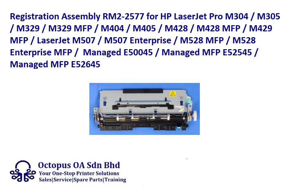 Registration Assembly RM2-2577 for HP LaserJet Pro M304 / M305 / M329 ...