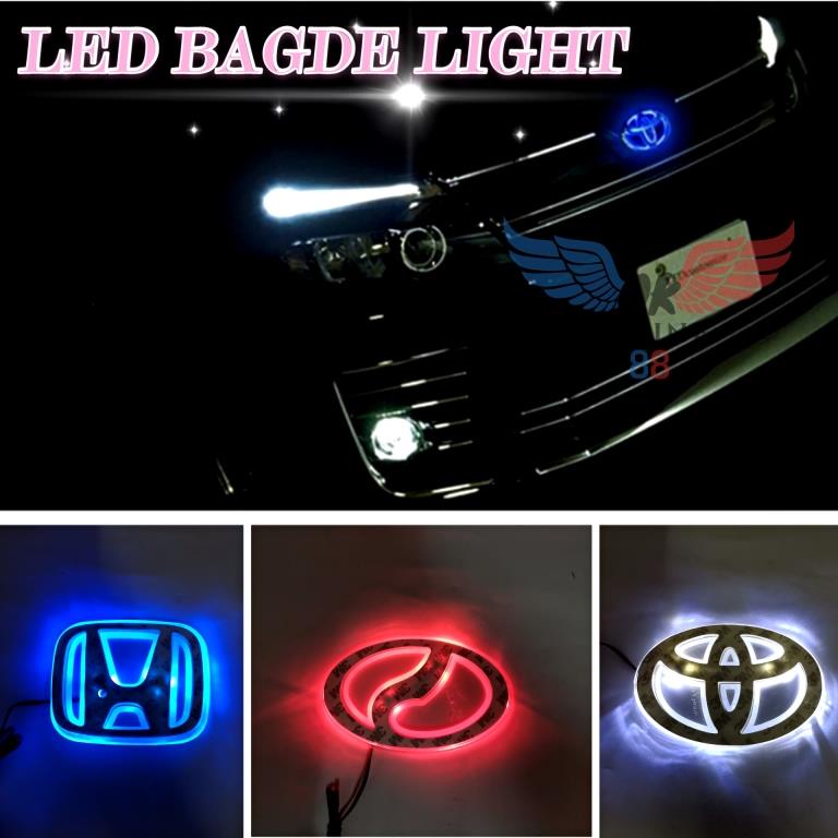 5D LED Car Logo Badge Light HONDA/PERODUA/TOYOTA Daytime LED Neon ...