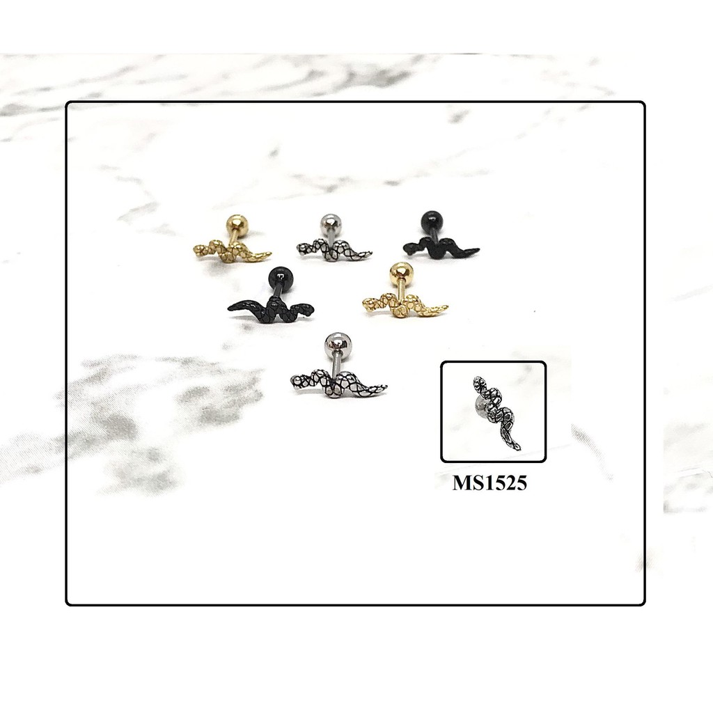 Medical steel snake-shaped screw piercing | Shopee Malaysia