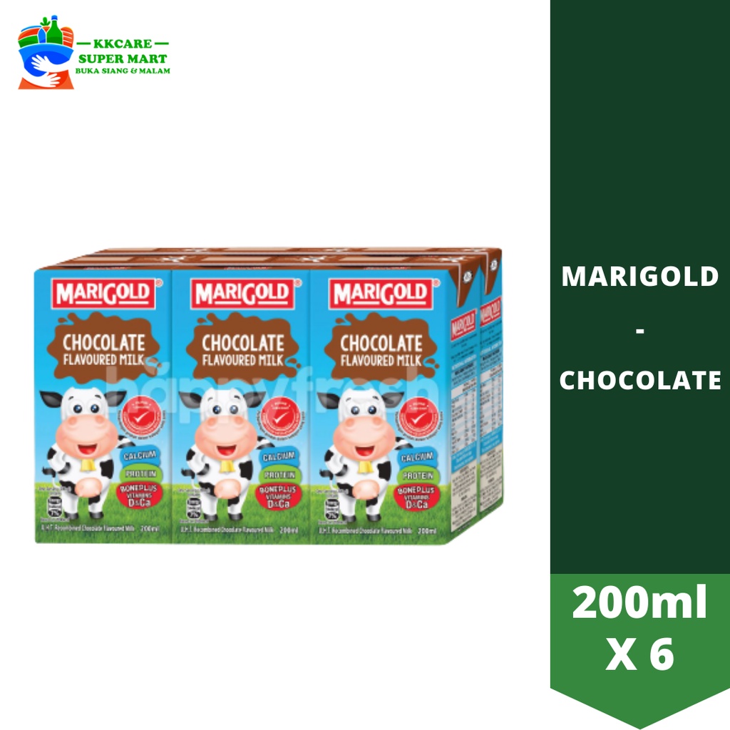 Marigold - Chocolate Flavoured Milk - 200ML x 6 | Shopee Malaysia