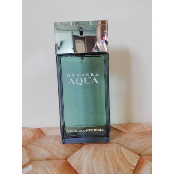 Original tester perfume Carolina Herrera Aqua for men | Shopee Malaysia