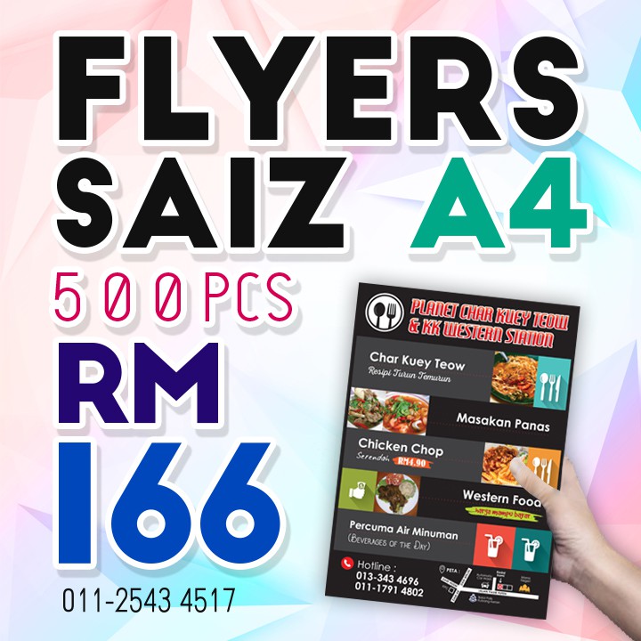 Print Flyers Murah ! Saiz A4 (Double Side) | Shopee Malaysia