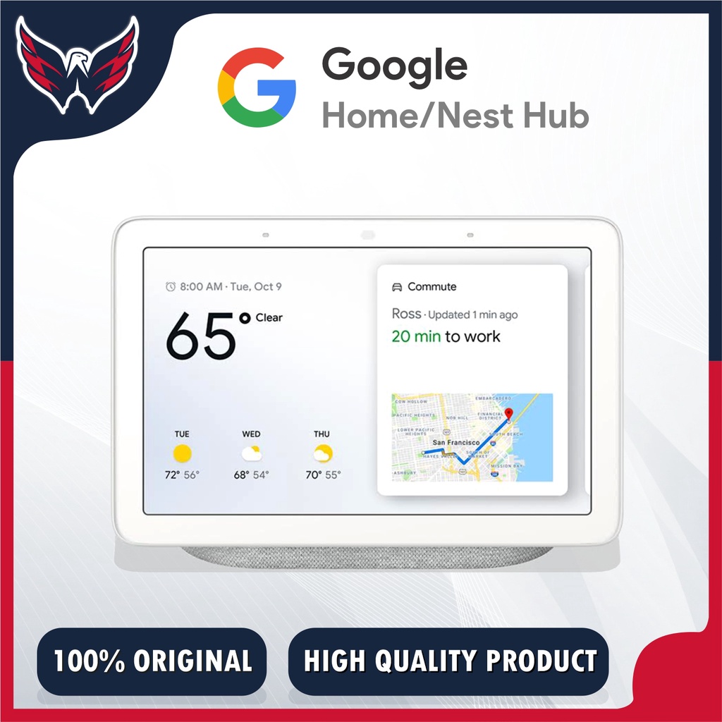 Google Home / Nest Hub - 7" Smart Display Entertainment Remote Control ...