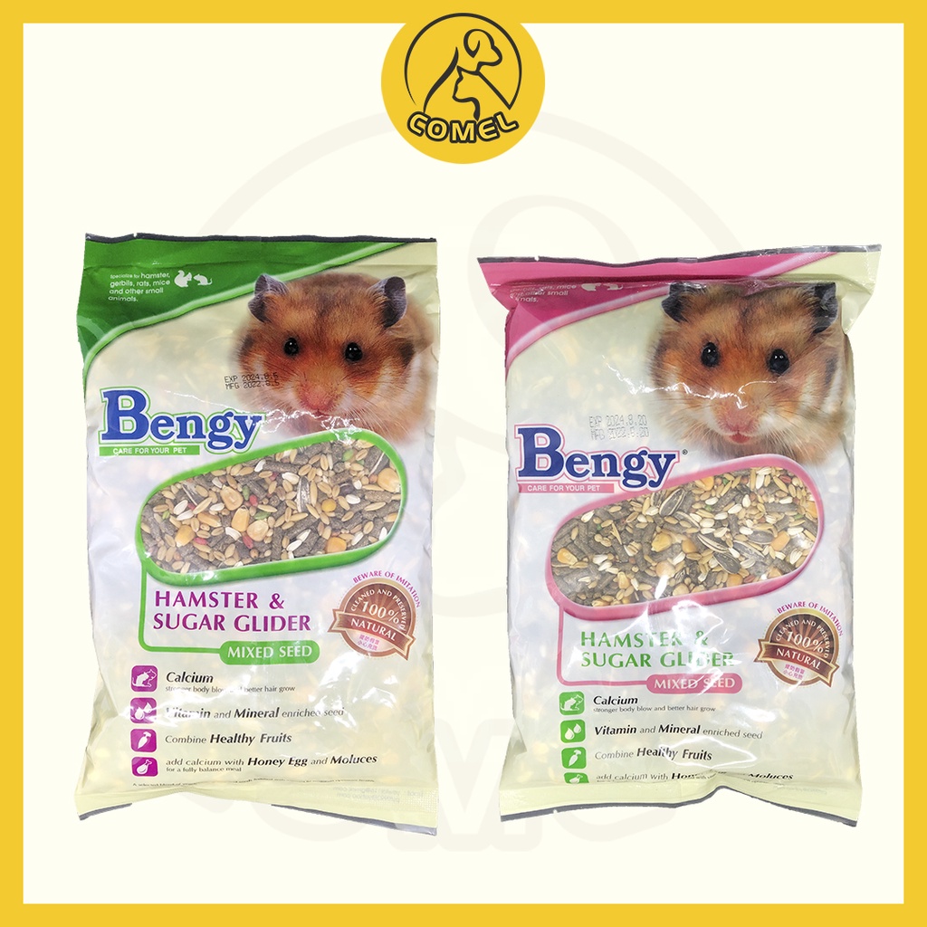 Bengy Hamster & Sugar Glider Mixed Seed/Hamster Food 500g/1kg | Shopee ...