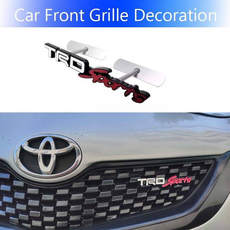 1 Piece For TRD-Sports Logo 3D Metal Emblem For Toyota Vios hilux ...