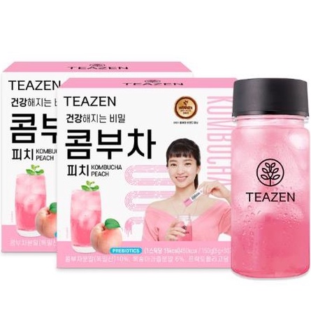 TEAZEN Kombucha Peach 5g*30T 【380 ml Free Gift】 | Shopee Malaysia