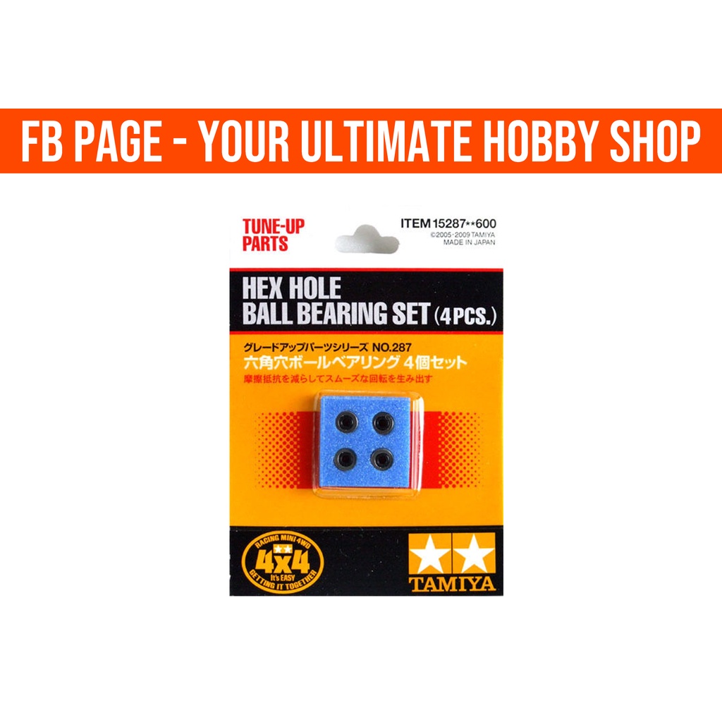 (MADE IN JAPAN) TAMIYA 15287 Hex Hole Ball Bearing Set (4 pcs) | Shopee ...