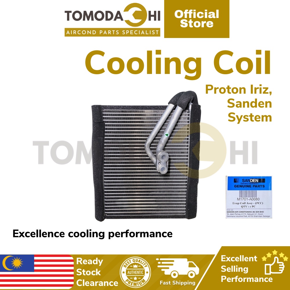 (READY STOCK) COOLING COIL PROTON IRIZ PROTON PERSONA SANDEN ORIGINAL ...