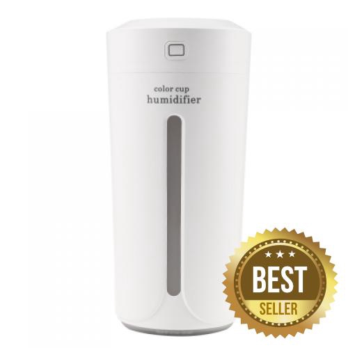 Multicolor Cup Humidifier Electric Portable Air Purifier (WHITE ...