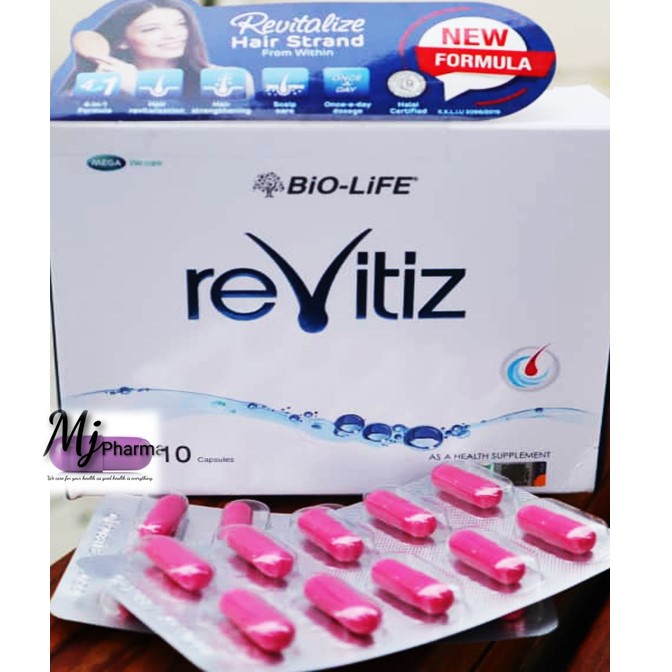 BIO-LIFE reVitiz 10 Capsules with biotin and horsetail extract (without ...