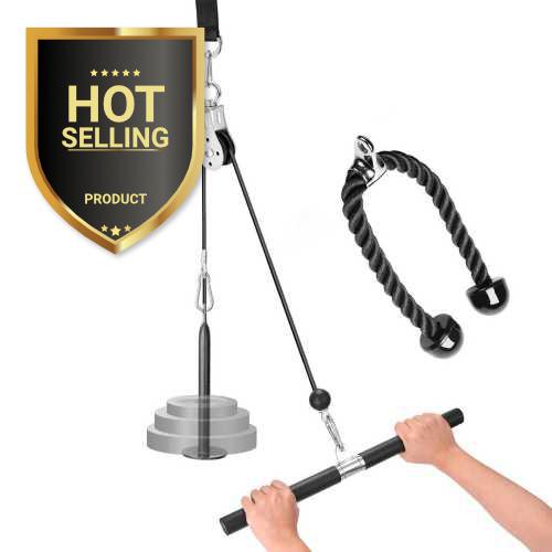 DIY Pulley Rope Fitness System Self Made Muscle & Strength Pull Down ...