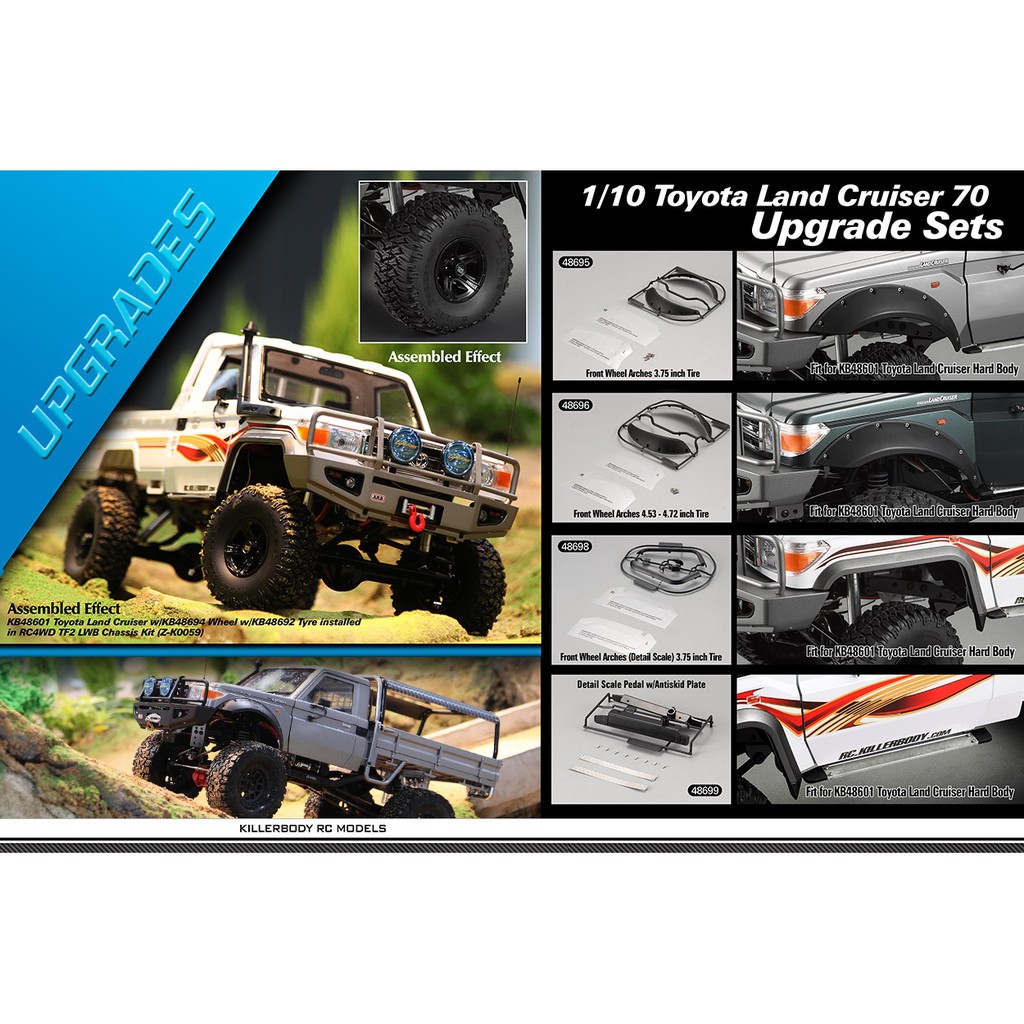 RC Crawler Accessory KILLERBODY 1:10 Accessory FIT FOR TOYOTA LAND ...
