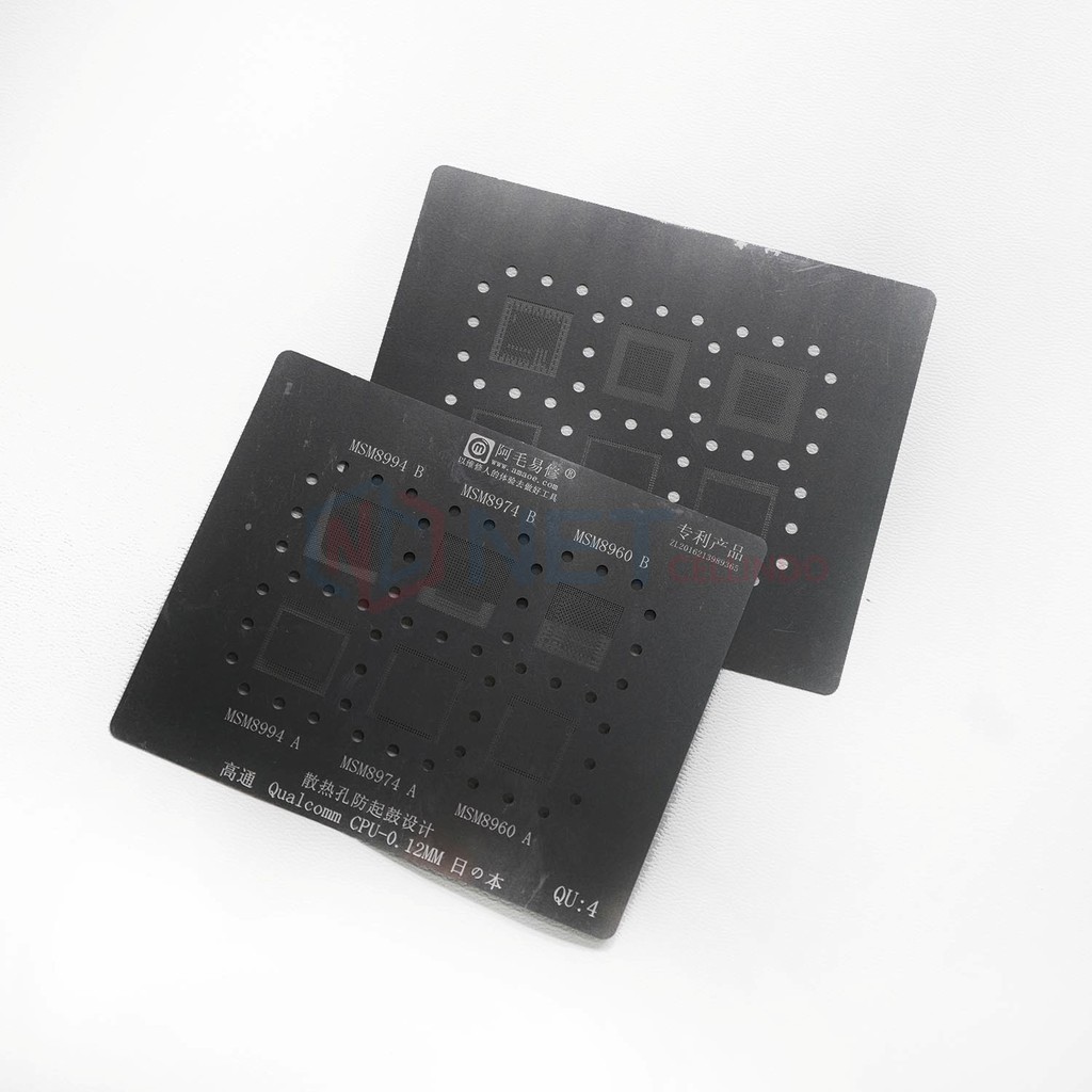 BGA PLATE IC CPU QUALCOM QU4 / MOLD IC CPU QUALCOM QU4 AMAOE | Shopee ...