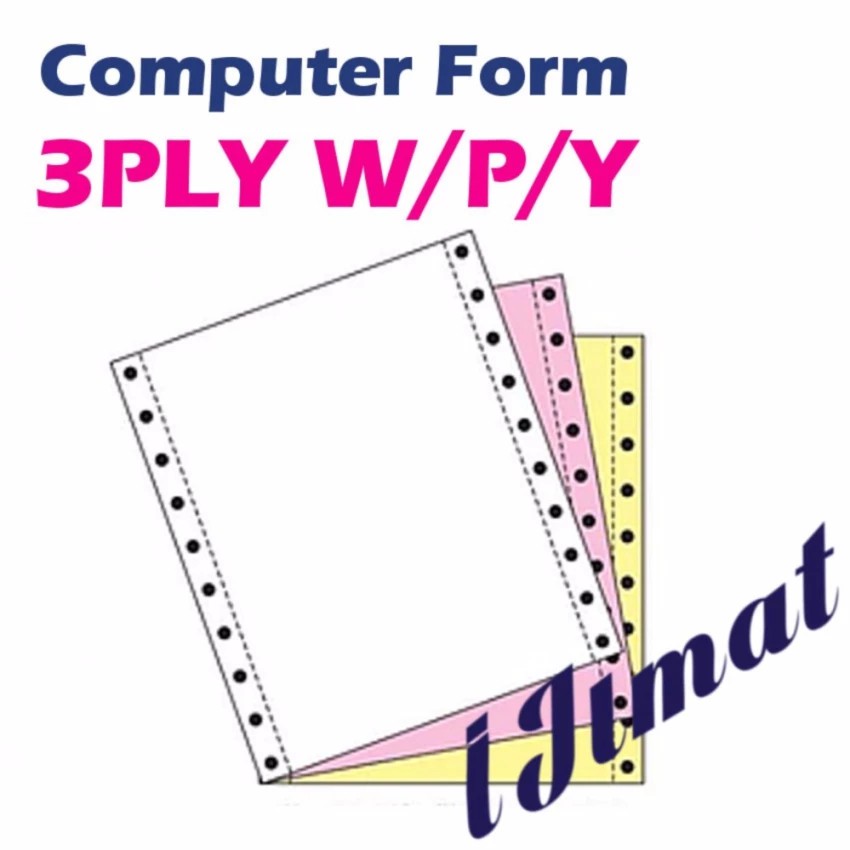 Sonoform 3ply (WPY) NCR Colour Computer Form ( White / Pink / Yellow ...