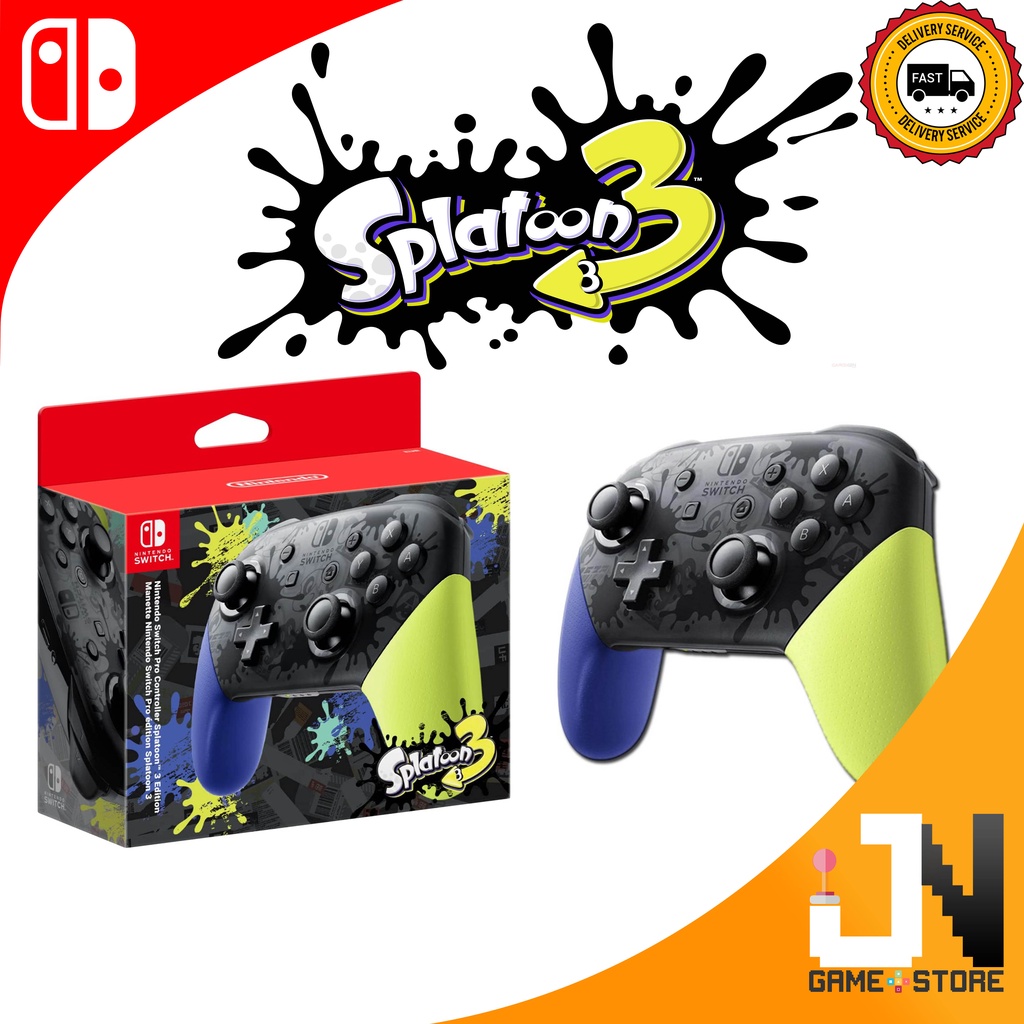 Nintendo Switch Splatoon 3 Pro Controller (Asia)(3 Month Warranty)(NEW ...