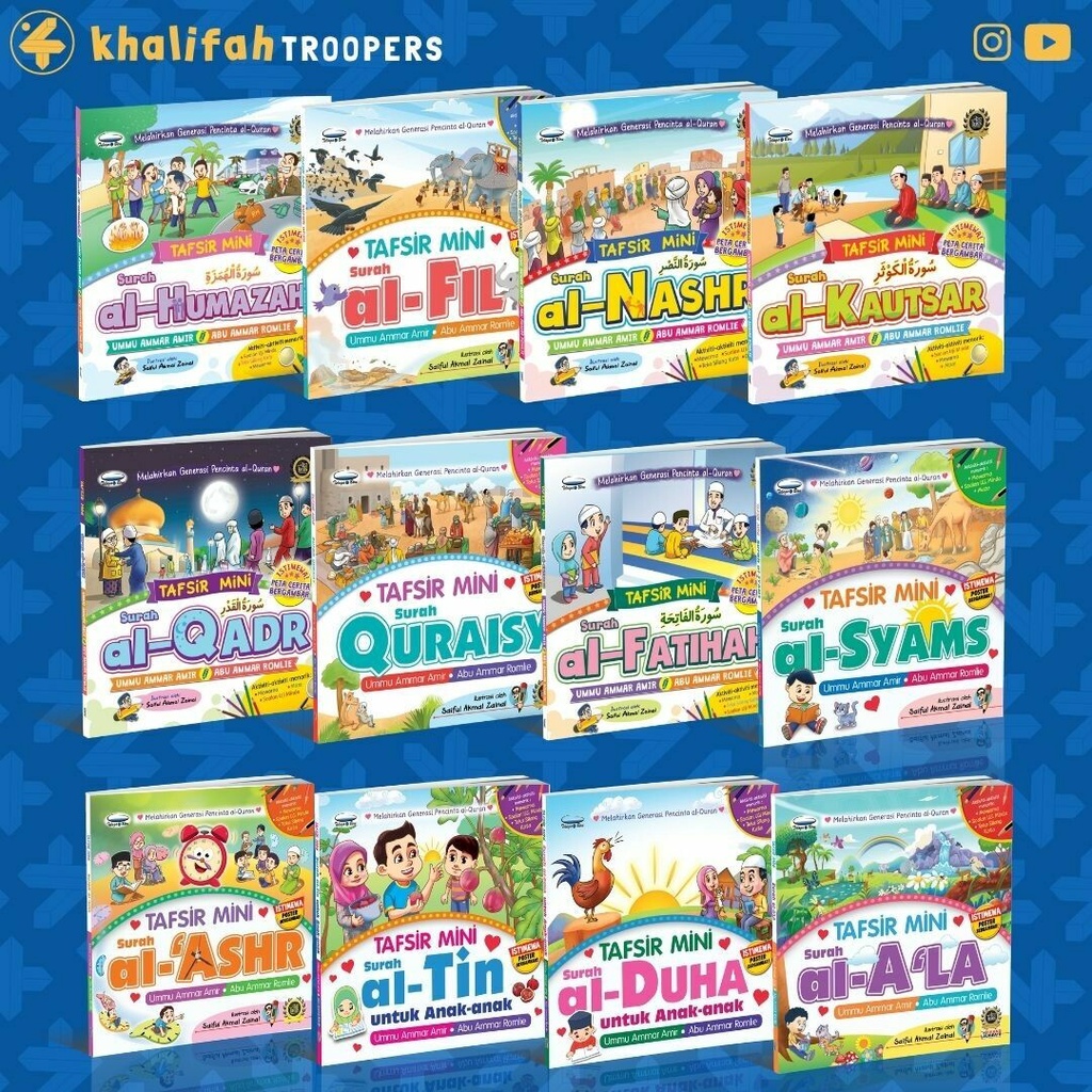 Mini Tafsir Surah Al Quran (Telaga Biru) | Shopee Malaysia