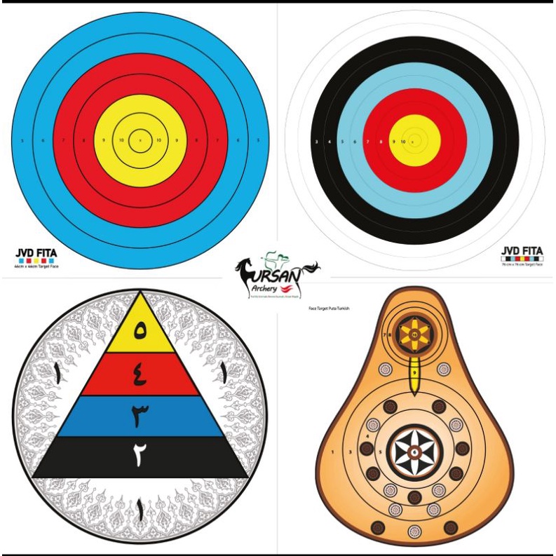 🇲🇾 Target Face Archery Heavy Duty Puta/JVD Fita Format/Triangle/Vegas ...