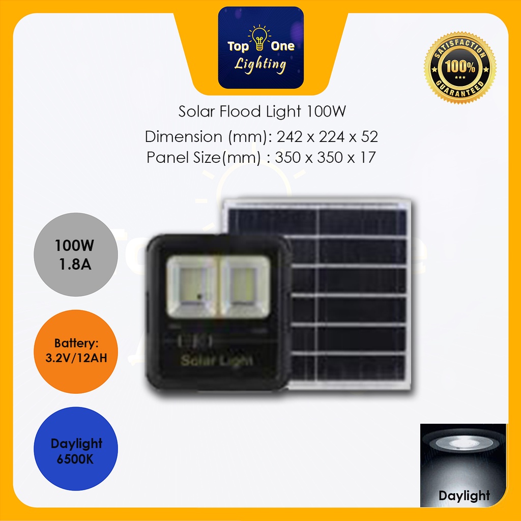 Solar Flood Light 100W 200W 300W | Shopee Malaysia