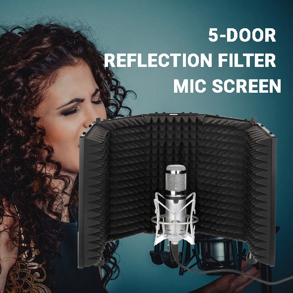 Live Steaming isolation Shield Board Sound-absorbing Cover Noise ...