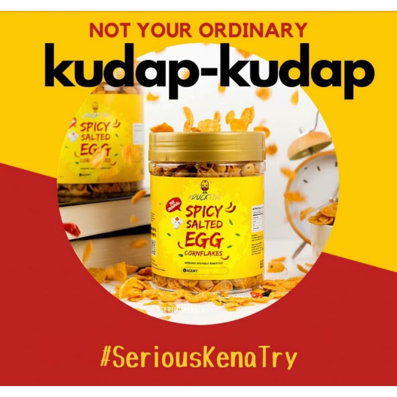Aducktive Spicy Salted Egg Cornflakes | Shopee Malaysia