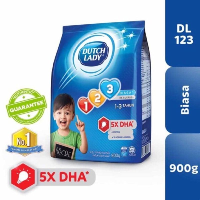 Dutch Lady 123 Biasa/chocolate/madu 900g | Shopee Malaysia