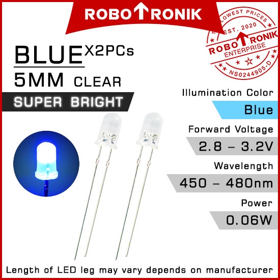 LED 3mm 5mm 10mm Diffused / Clear [Red Green Yellow Blue Orange Purple] Arduino UNO Breadboard ...
