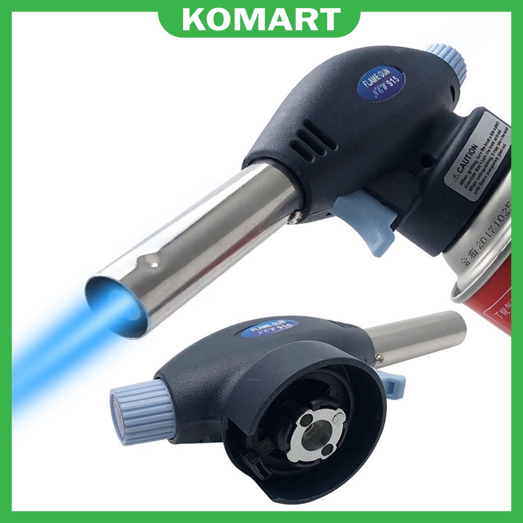 Portable Metal Flame Gun Butane Gas Torch Flaming Thrower Camping ...