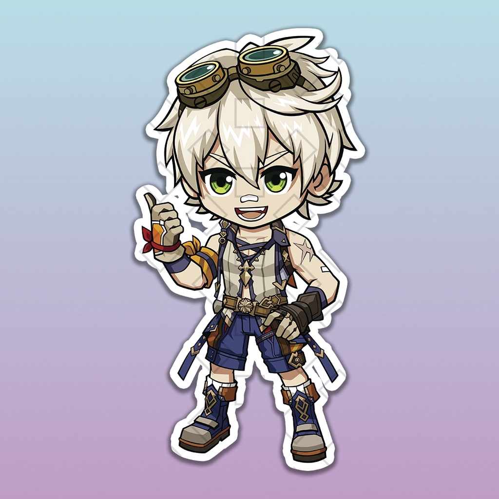 Bennett Chibi Genshin Impact Vinyl Sticker | Shopee Malaysia