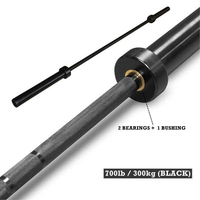 Bearing Olympic Barbell 20kg 2.2m 5cm Max Load 700lb / 1500lb Long ...