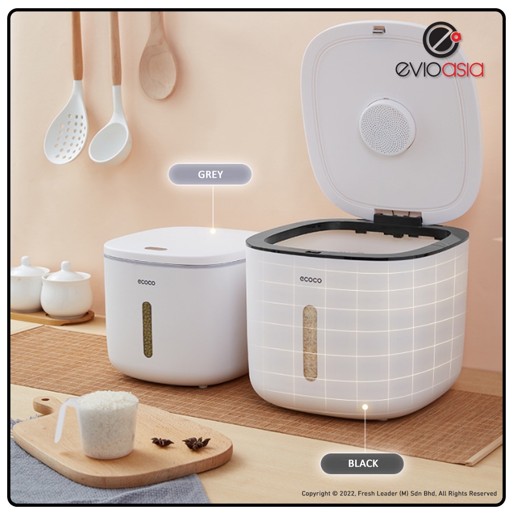 NEW 2022 Lifestyle Kitchen Rice Storage Box Bucket Cereal Dry Food ...