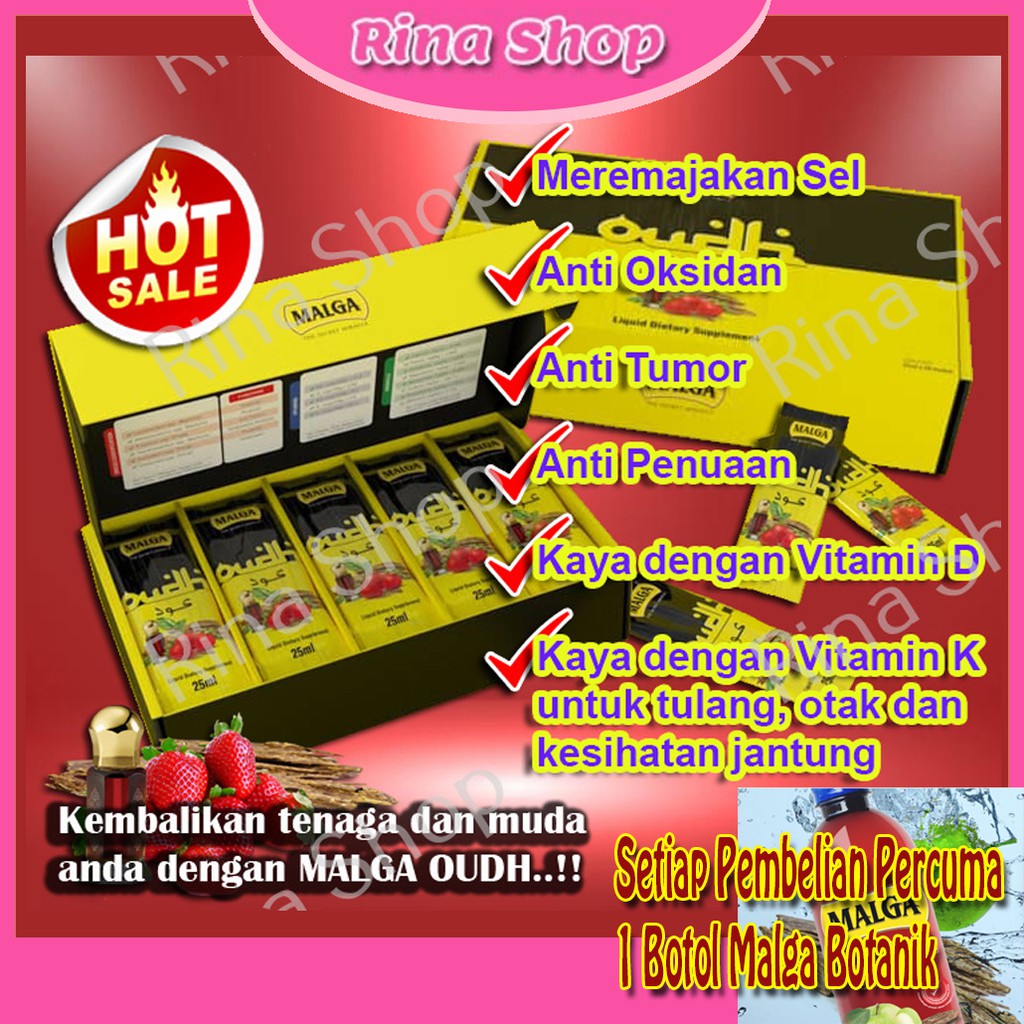 Malga Oudh dengan Air Sulingan Gaharu + Minyak Gaharu Gred A + perisa ...