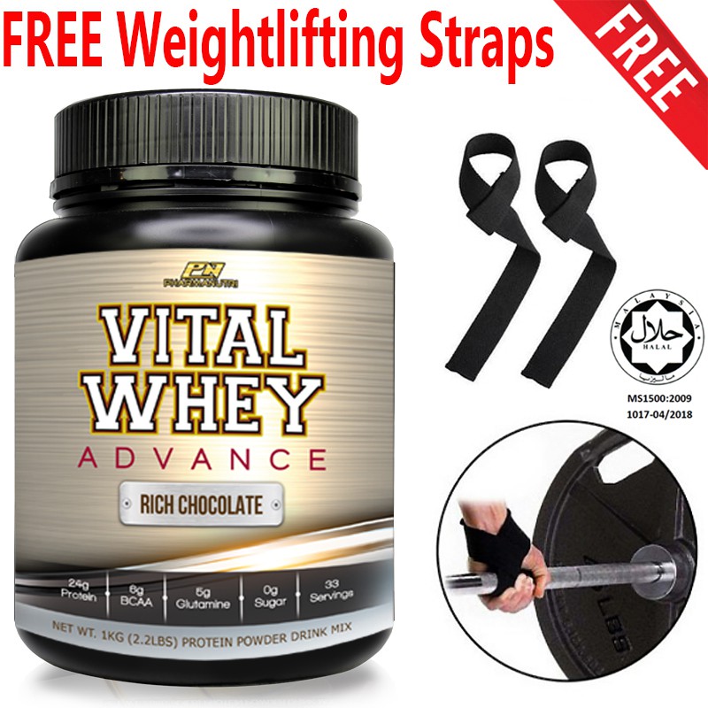 Vital Whey Advance Halal 1kg, 24g Protein Isolate+Tribulus,Tongkat Ali ...
