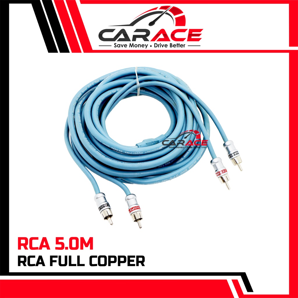 Car Audio Stereo Amplifier 2 TO 2 RCA Cable | RCA Full Copper Cable | 5 ...